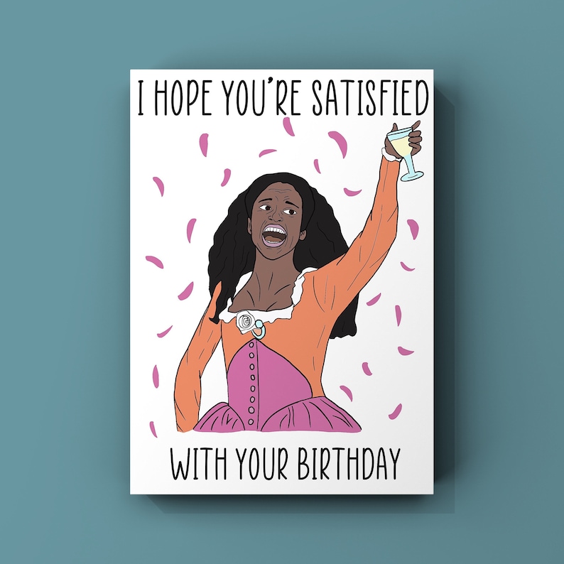 Limited Edition Hamilton Themed Birthday Celebration Card in - Etsy