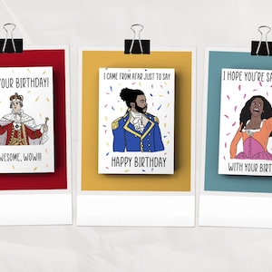 Limited Edition Hamilton Themed Birthday Celebration Card in - Etsy