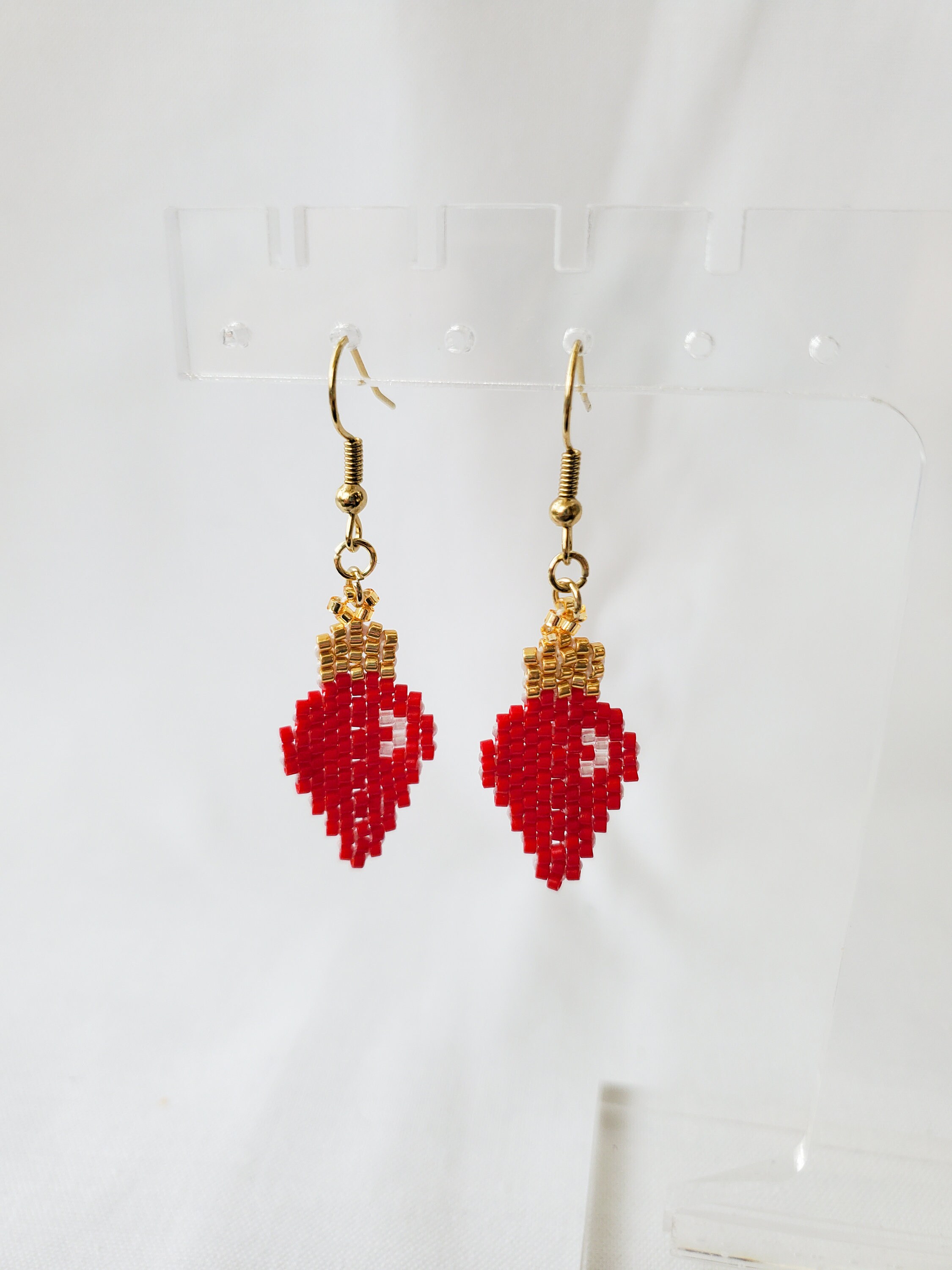 Christmas Light Beaded Earrings - Etsy