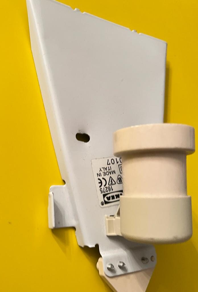 Vintage Wall Lamp Klyka V 9811 From Ikea From 90's Silver metal - Etsy