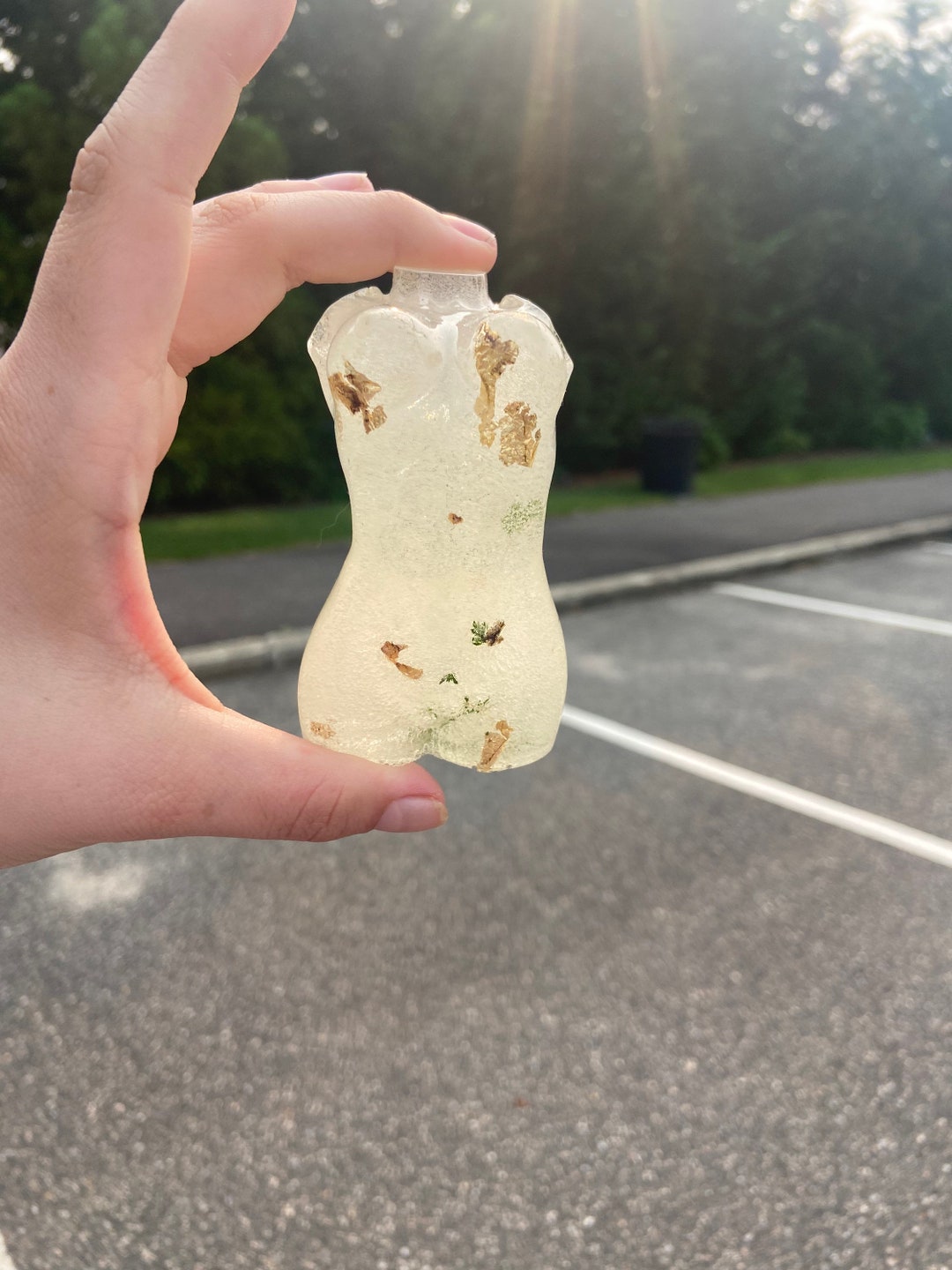 Plant and Gold Leaf Goddess Body - Etsy