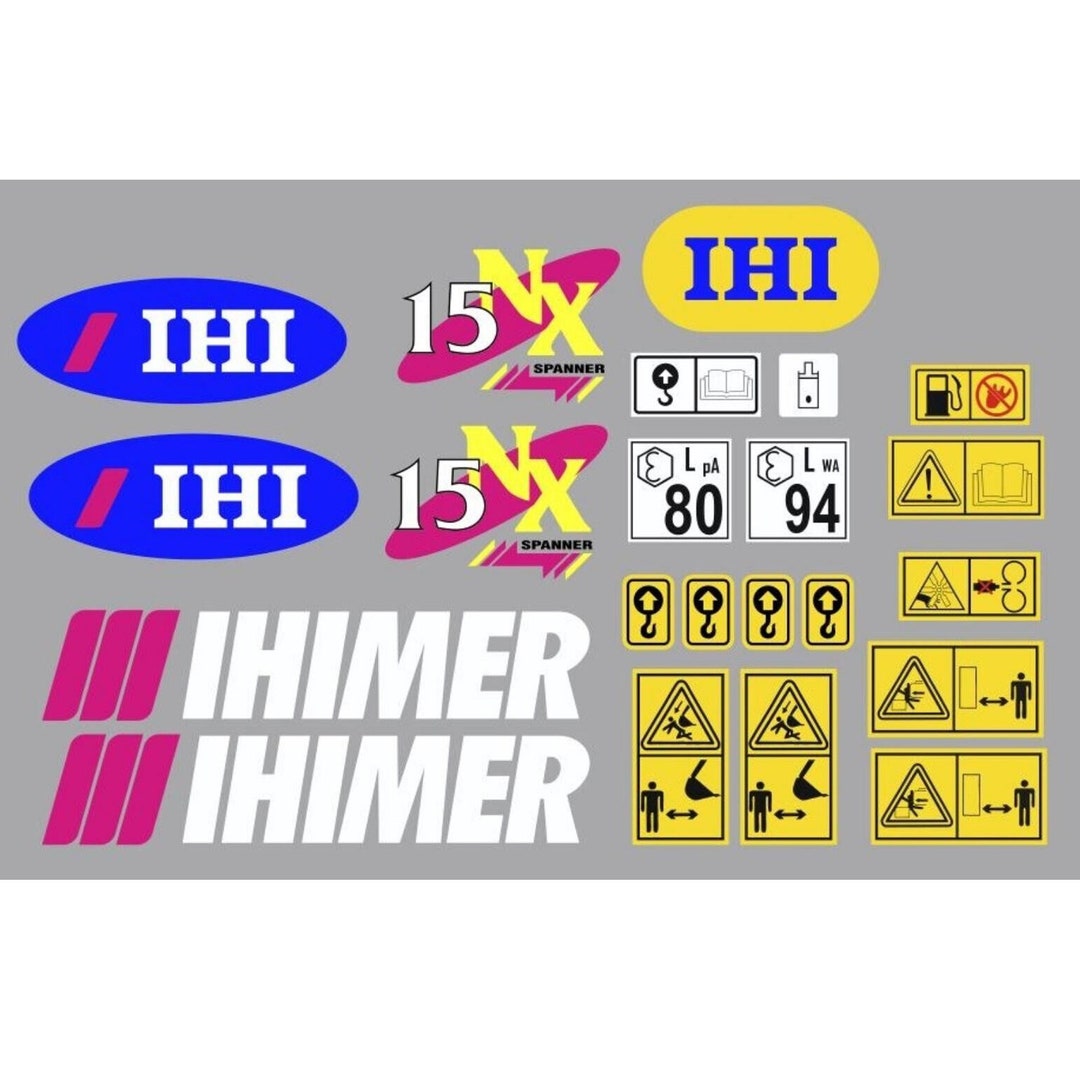Ihimer Ihi 15 NX Stickers Complete Professional Decals - Etsy