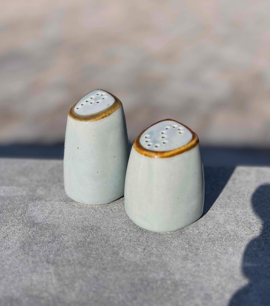 Glazed Ceramic Salt and Pepper Shakers - Etsy