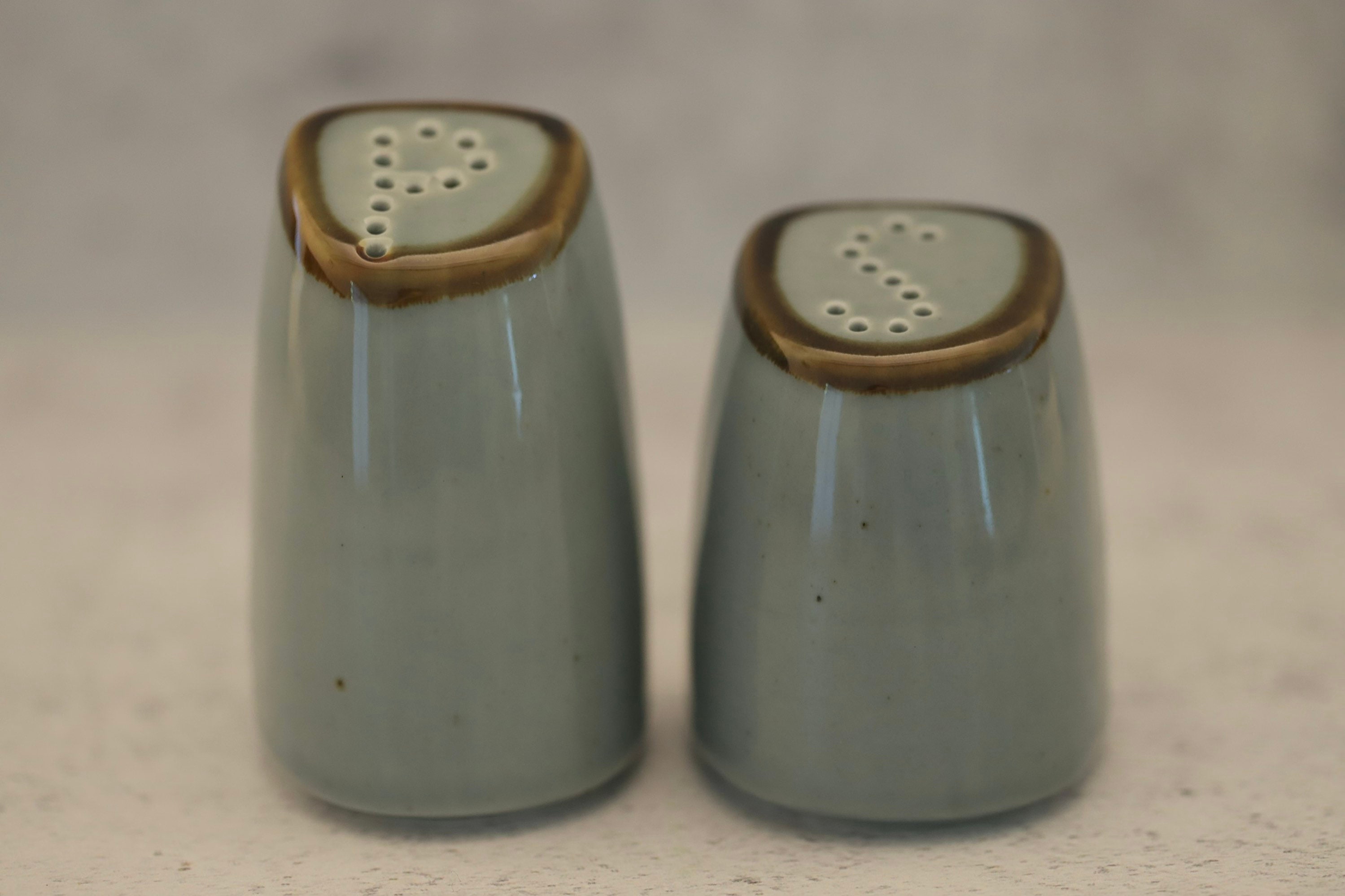 Glazed Ceramic Salt and Pepper Shakers - Etsy