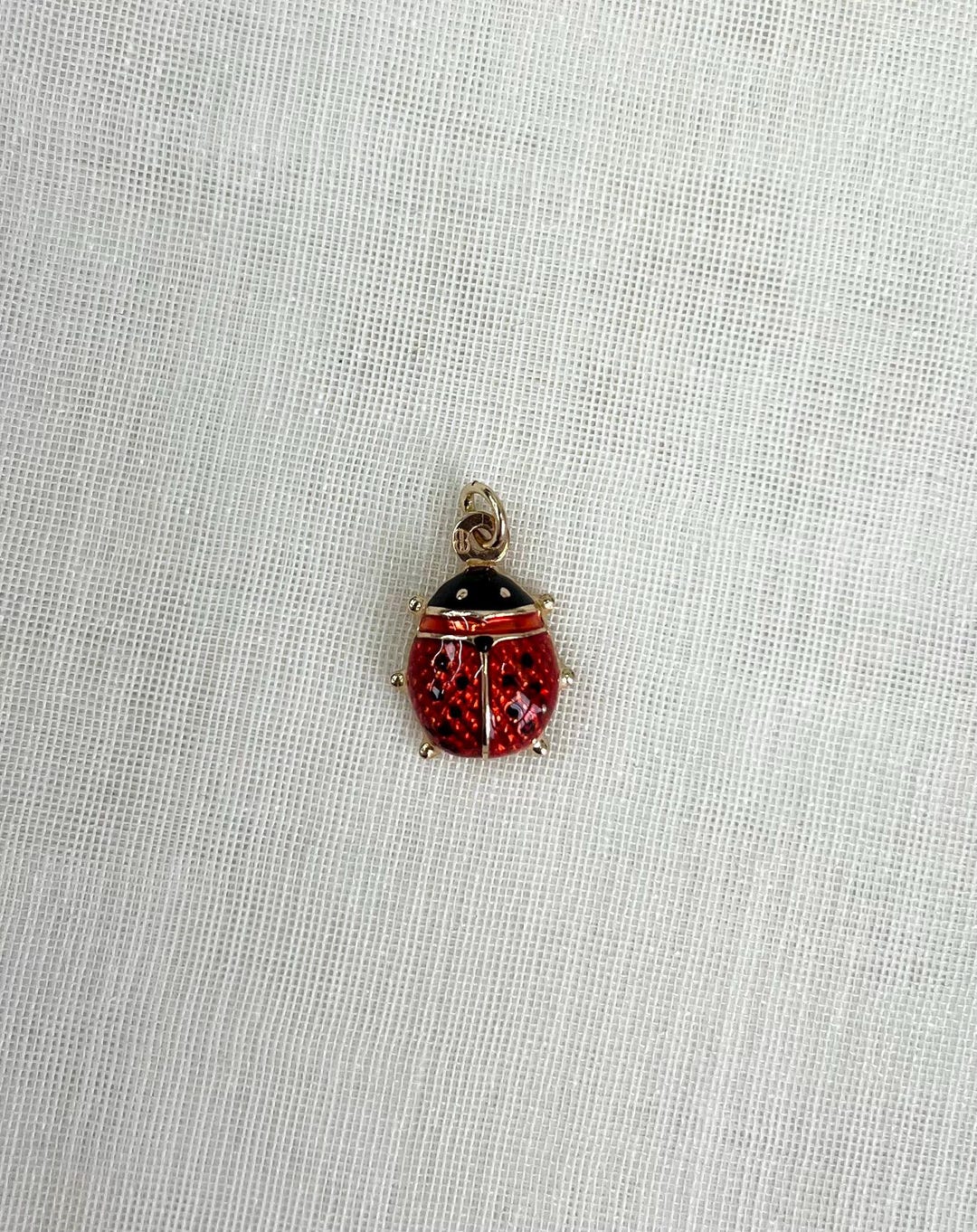 Vintage Enamel Ladybird 9ct Yellow Gold Charm Pendant - Etsy