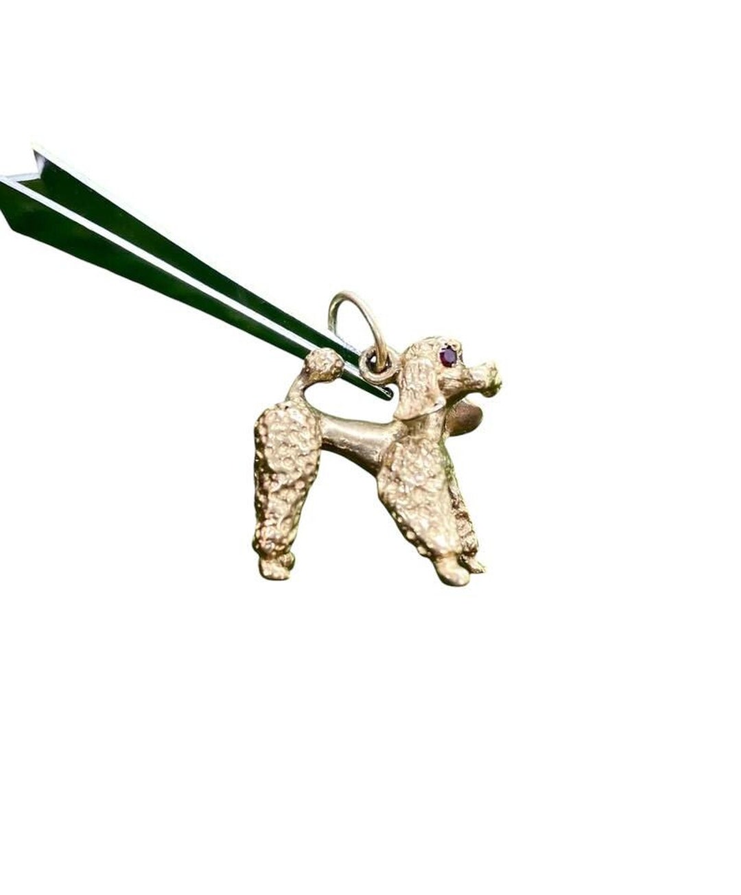 Vintage 9ct Yellow Gold Poodle Charm, Dog Pendant, Hallmark London 1965 ...