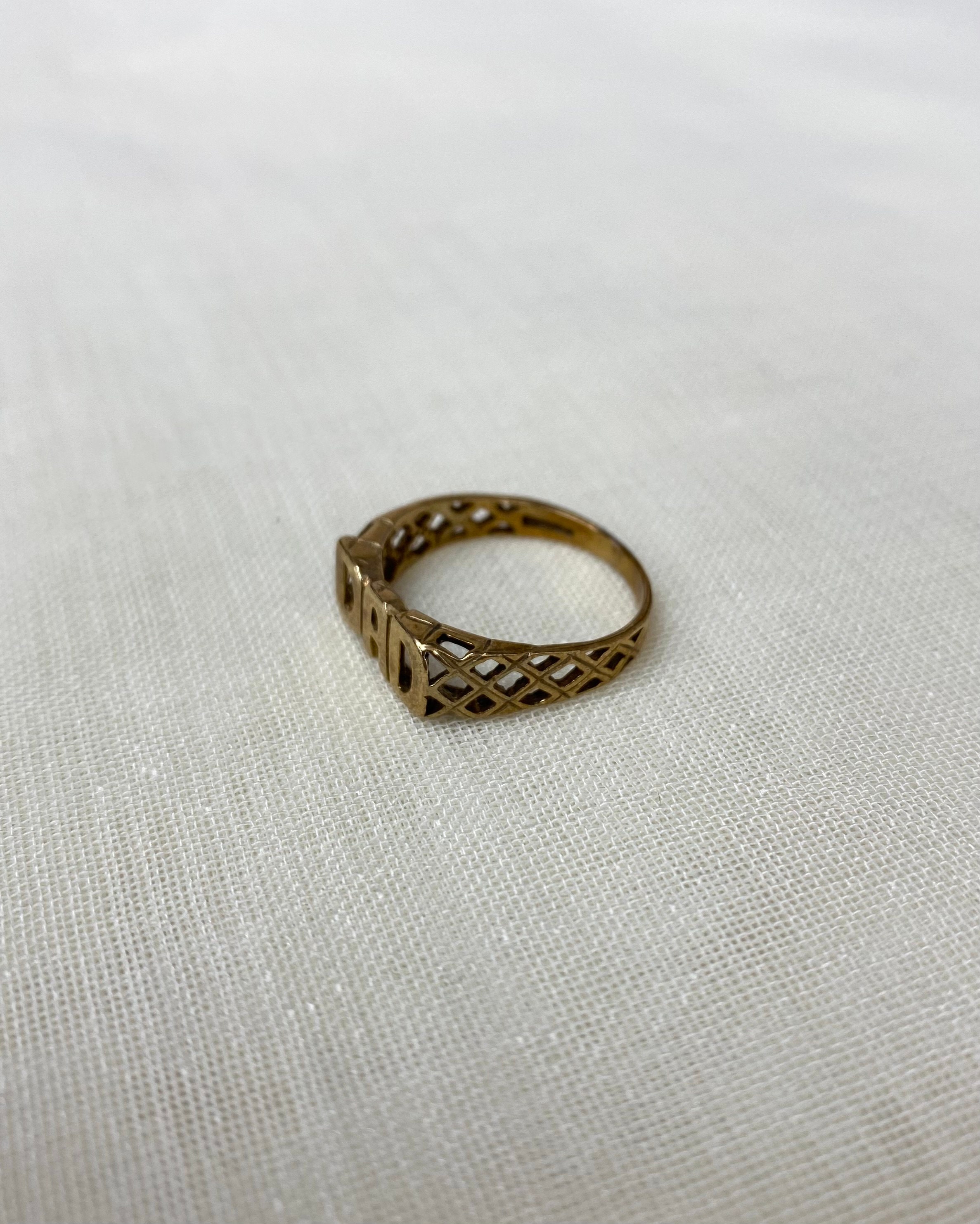 9ct Yellow Gold Dad Ring