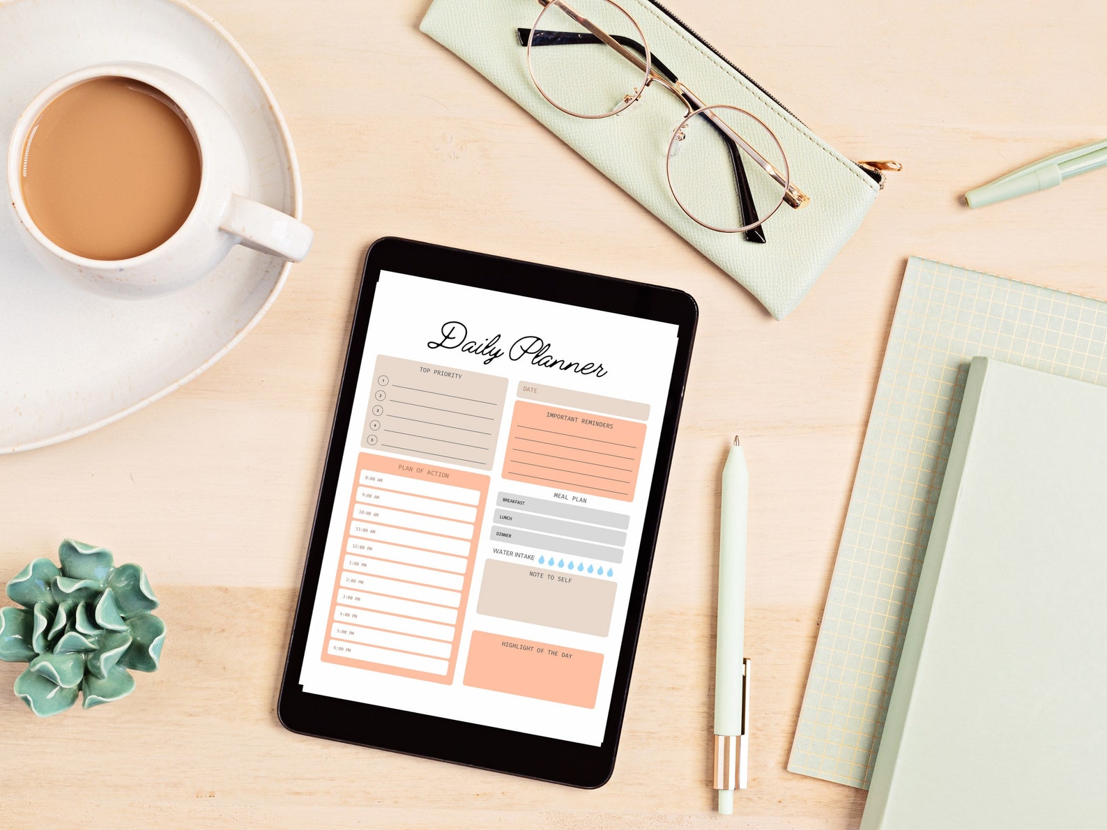 Daily Planner, ADHD Planner, Affirmation Daily Planner, Goodnotes ...