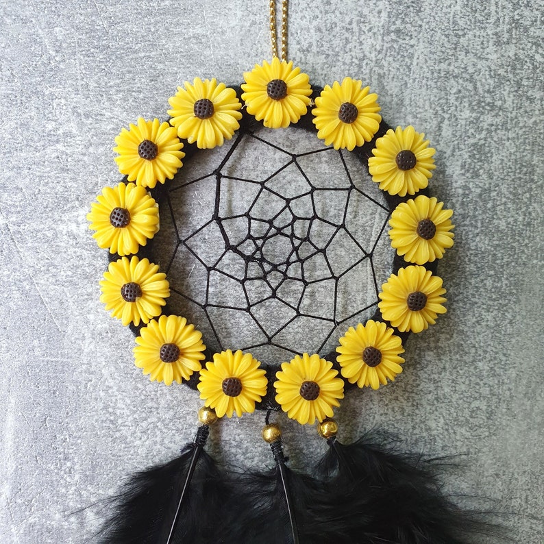 Sunflower Car Decorations Sunflower Dream Catcher Sunflower - Etsy
