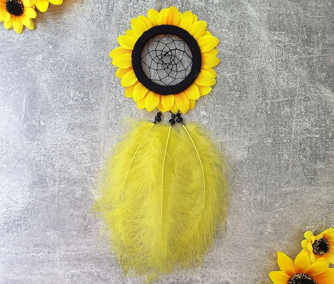 Sunflower Car Accessories Sunflower Car Charm Small Dream - Etsy