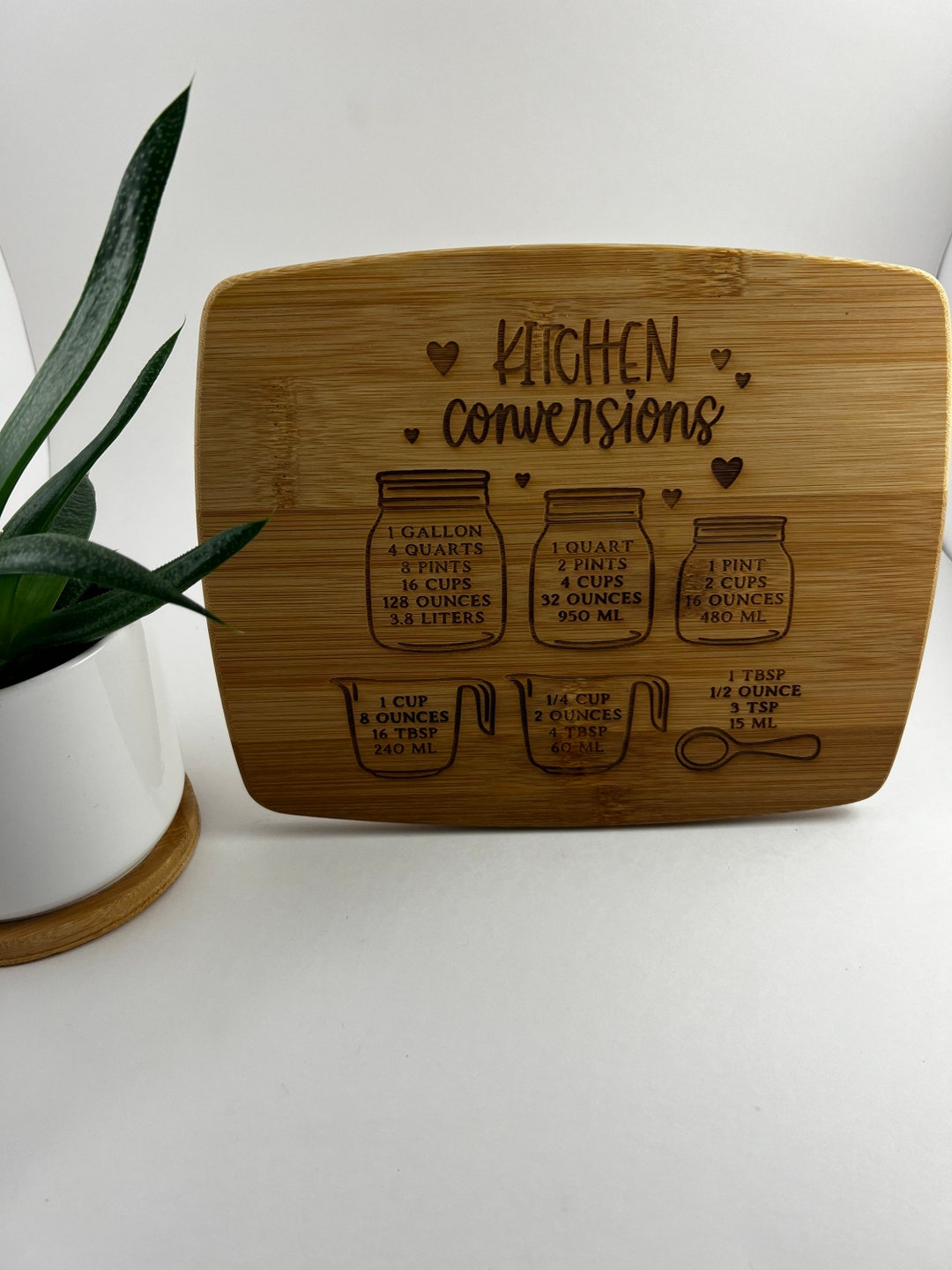 Kitchen Conversion Board, Kitchen Conversion Charcuterie Board, Kitchen ...