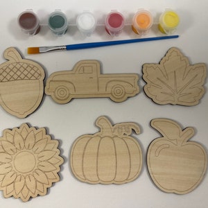 Fall Themed DIY Craft Kit, Paint Your Own Craft Kit, Kid’s Craft Kit ...