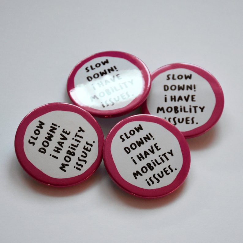 Hidden Disabilities Pin Badges - Visual Impairment, Fibromyalgia ...