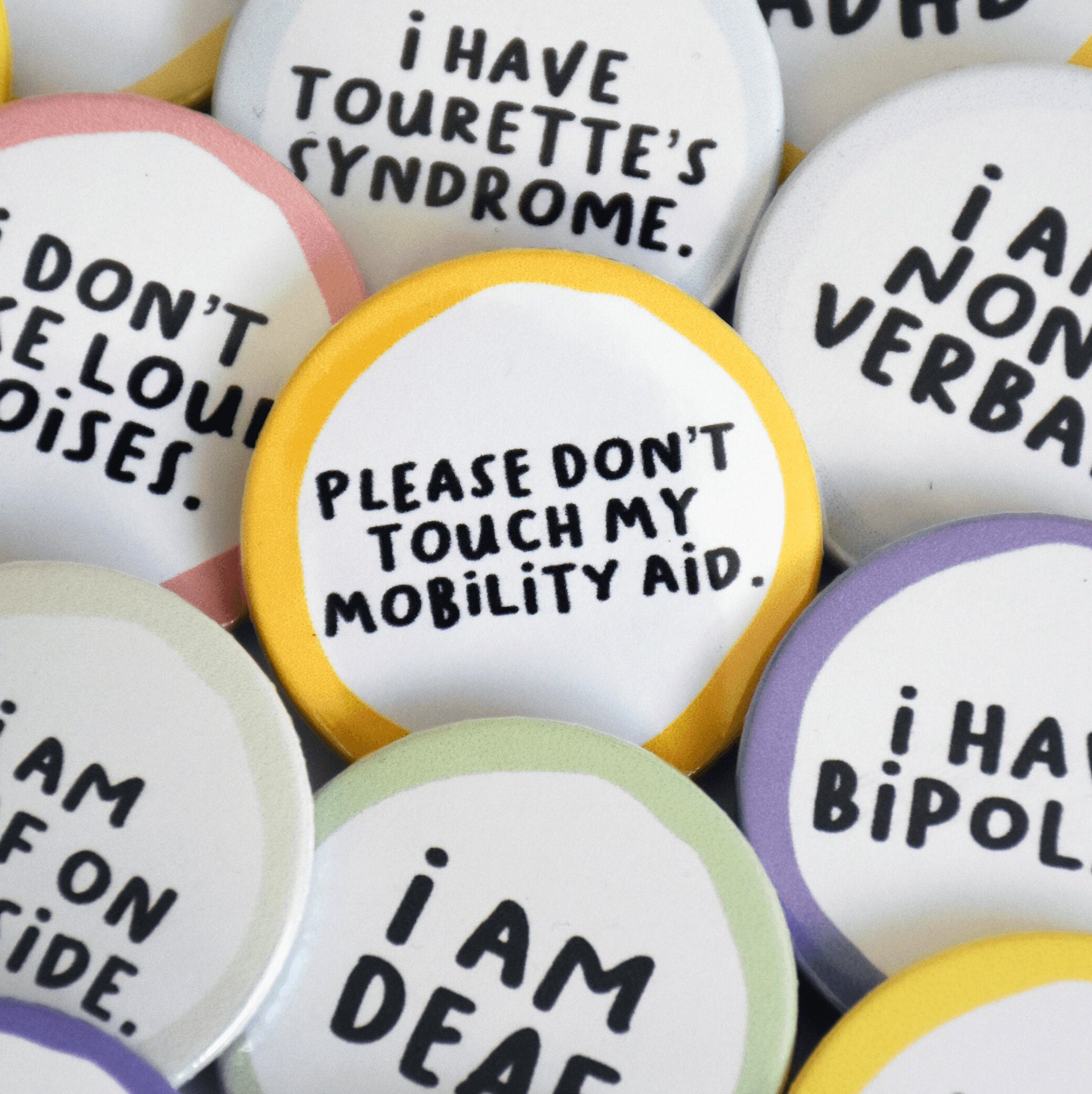 Hidden Disabilities Badges Collection II Asthma Deaf - Etsy Canada