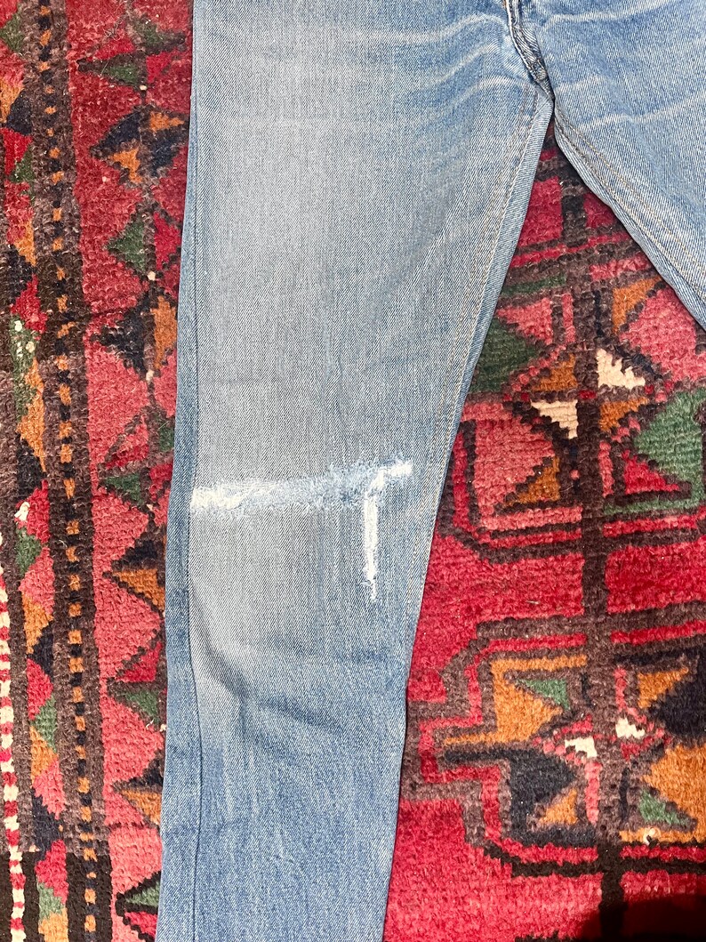 Vintage Womens Re/done Levis Faded Blue Jeans 26 Distressed - Etsy