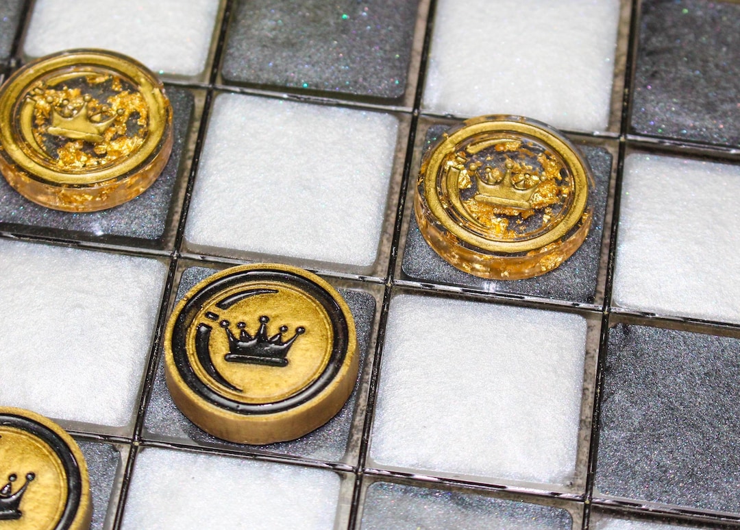 Checker Pieces CUSTOM, Set of 24 - Etsy
