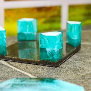 Sand and Waves Octagon Coasters, Set of 4 - Etsy