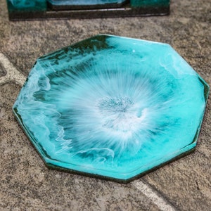 Sand and Waves Octagon Coasters, Set of 4 - Etsy