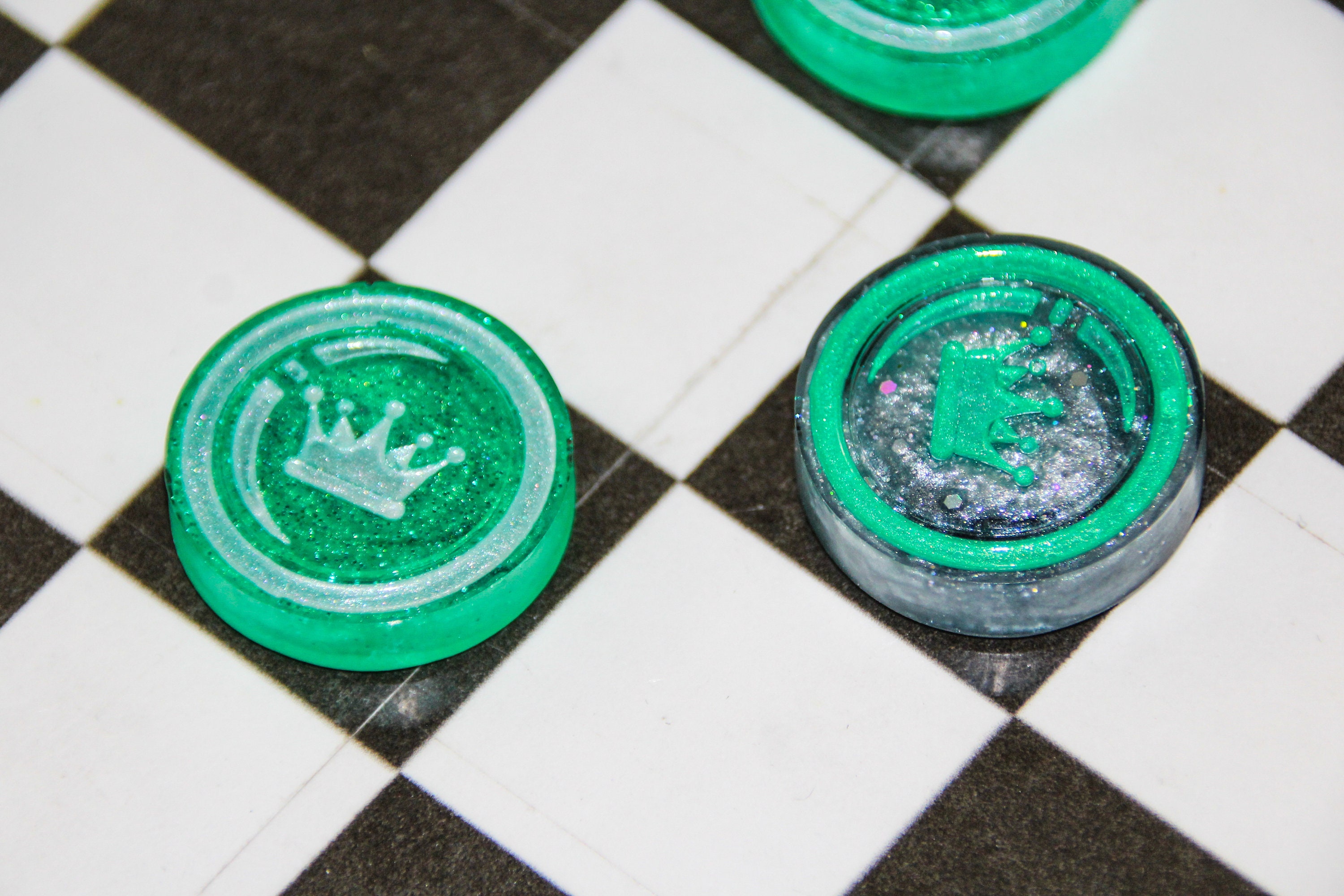 Checker Pieces CUSTOM, Set of 24 - Etsy