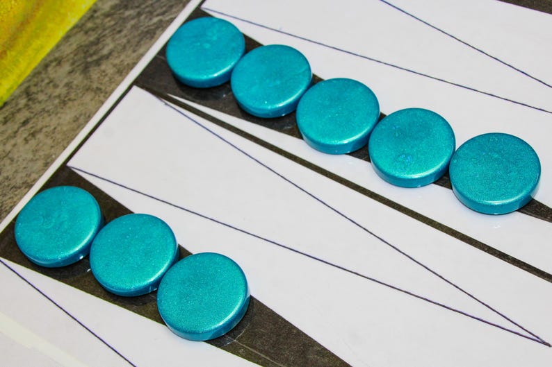 1.25" Backgammon Pieces, CUSTOM, Set of 32 - Etsy