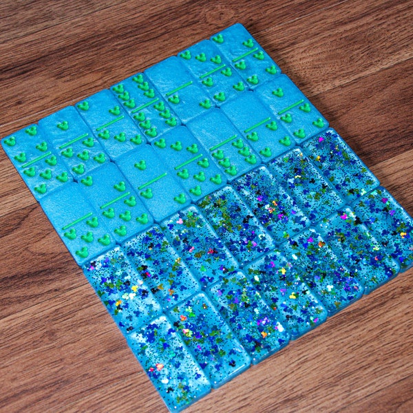 Green Glitter Number Keychain - Etsy