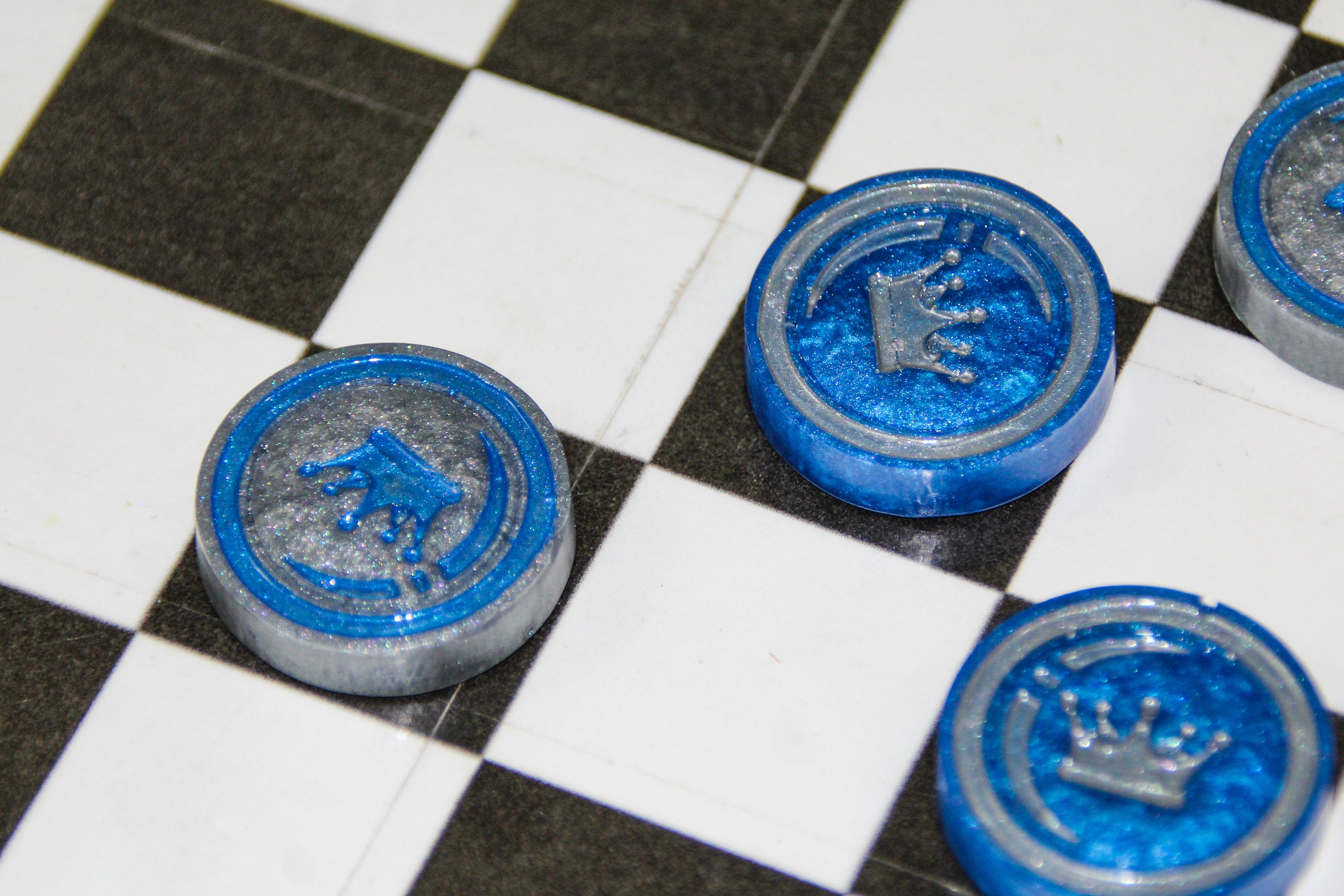 Checker Pieces CUSTOM, Set of 24 - Etsy