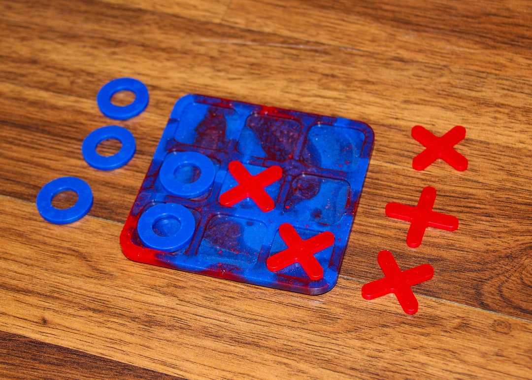 Red and Blue Tic Tac Toe, Small - Etsy