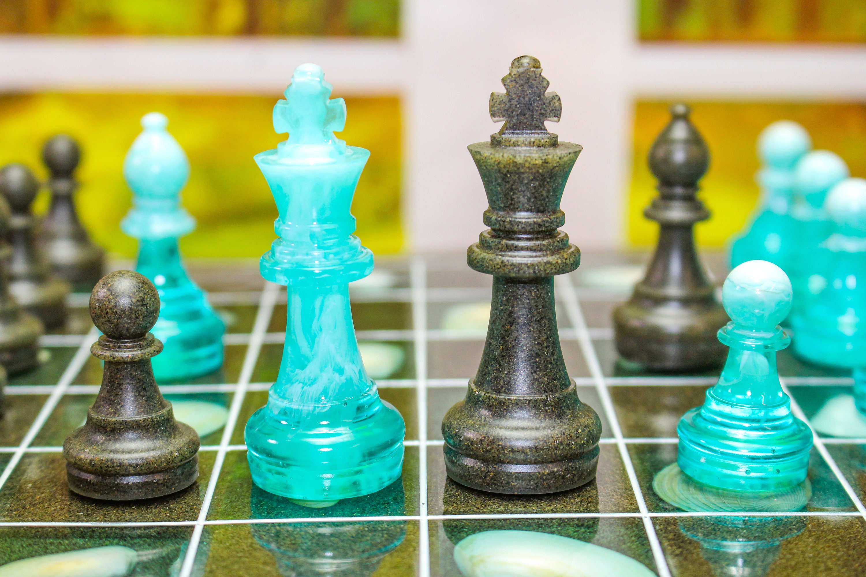 Beach Themed Complete Chess Set - Etsy