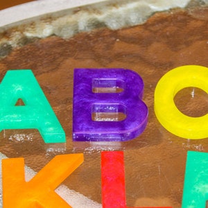 Shimmer Rainbow Alphabet & Numbers Set - Etsy