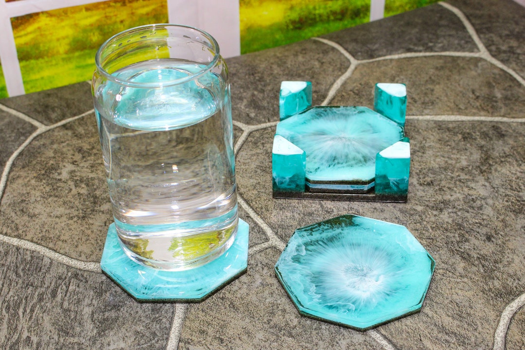 Sand and Waves Octagon Coasters, Set of 4 - Etsy