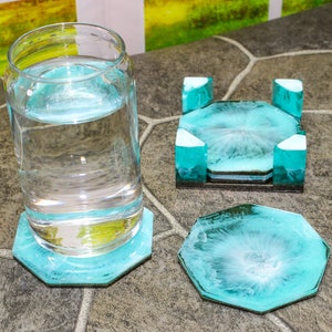 Sand and Waves Octagon Coasters, Set of 4 - Etsy