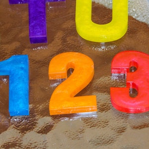 Shimmer Rainbow Alphabet & Numbers Set - Etsy