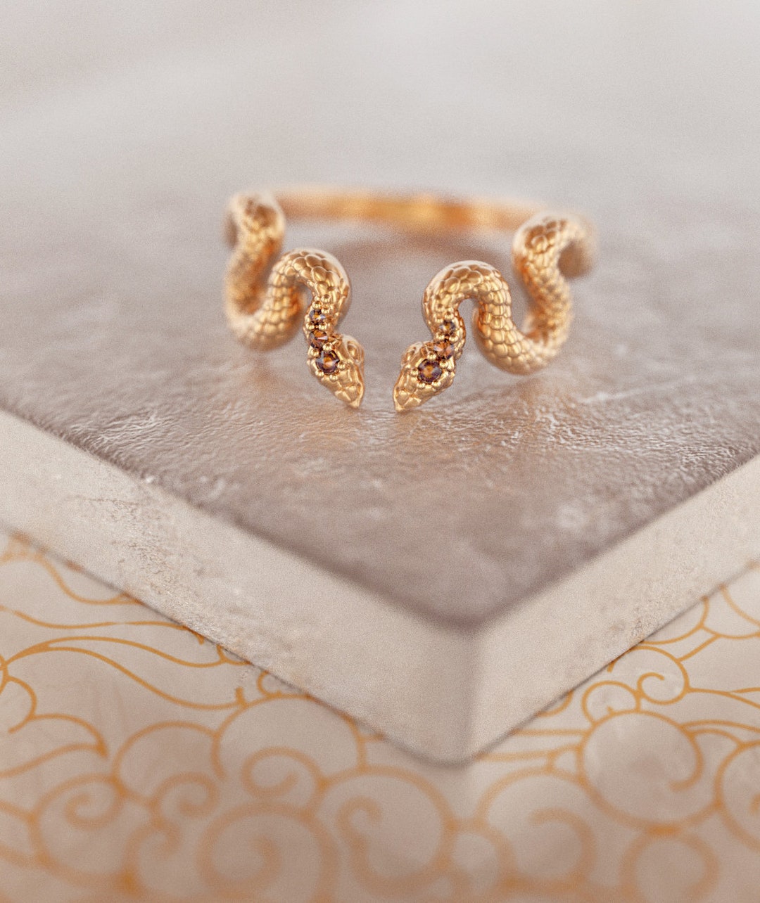 Snake Wrap Ring,wicca Rring,witchy Ring,antique Snake Ring,curve Rring ...