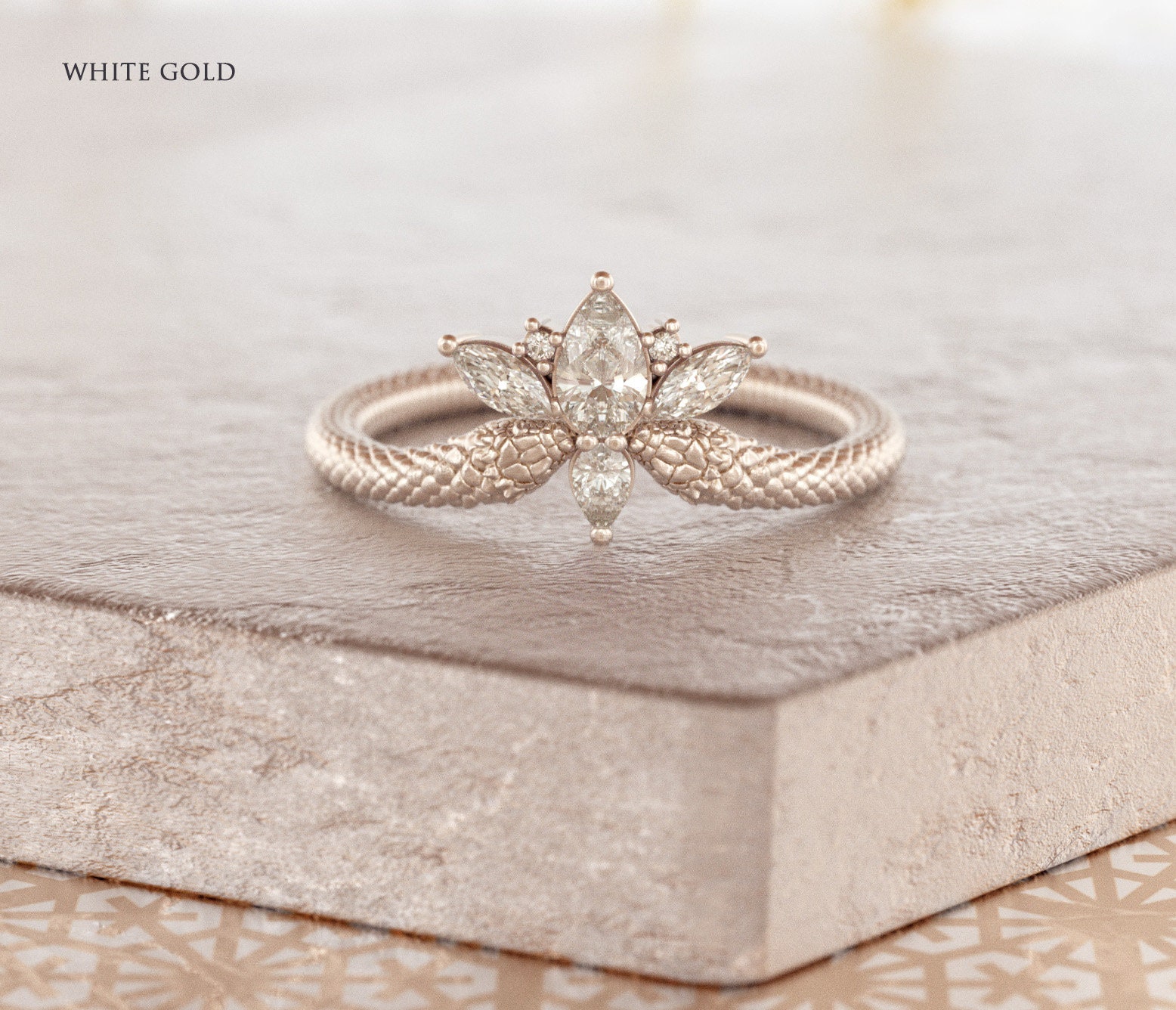 Snake Wedding Ring Ouroboros Wedding Ring Diamond Wedding - Etsy