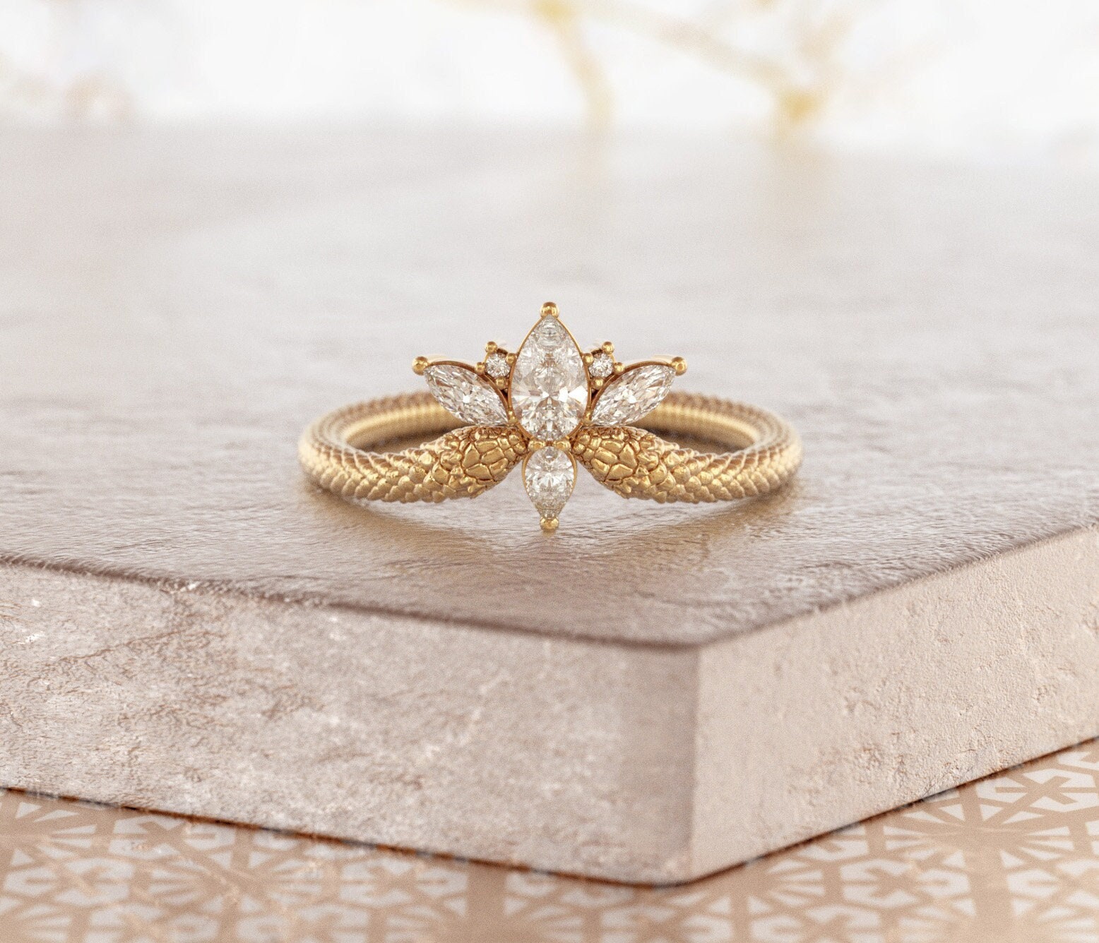 Snake Wedding Ring Ouroboros Wedding Ring Diamond Wedding - Etsy