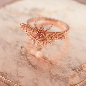 Honey Bee Ring,insect Ring,magic Ring,wiccan Ring,bee Band, Orange ...