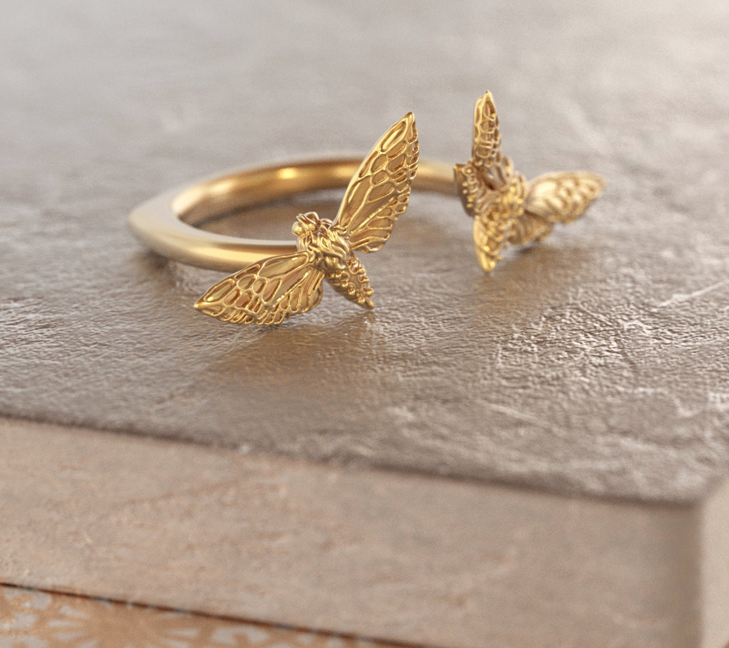 Sloth MothMoth RingMoth JewelryInsect RingWanderlust | Etsy