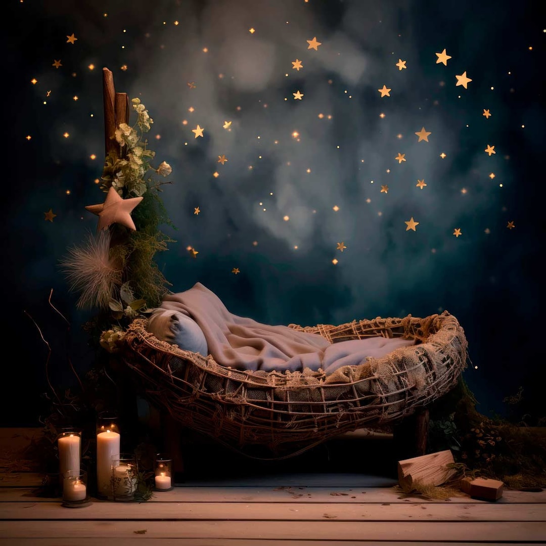 Newborn Digital Backdrop - Whimsical Background - Etsy