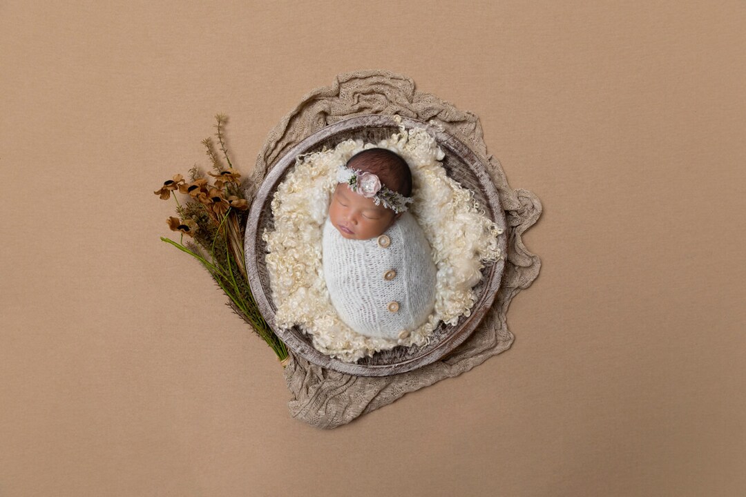 Newborn Digital Backdrop - Cute Baby Digital Background - Digital Bowl ...