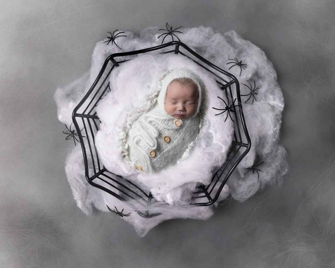 Halloween Newborn Digital Backdrop - Digital Backgrounds - Spooky ...