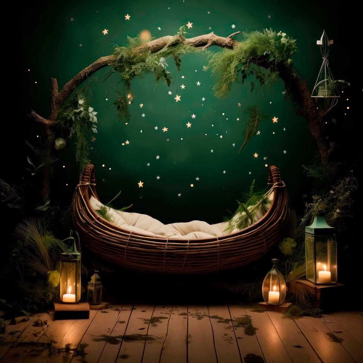 Newborn Digital Backdrop Whimsical Magical Fairytale Pan Inspired ...