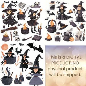 Witches Bundle PNG - High Resolution PNG Clip Art - COMMERCIAL Use - Etsy