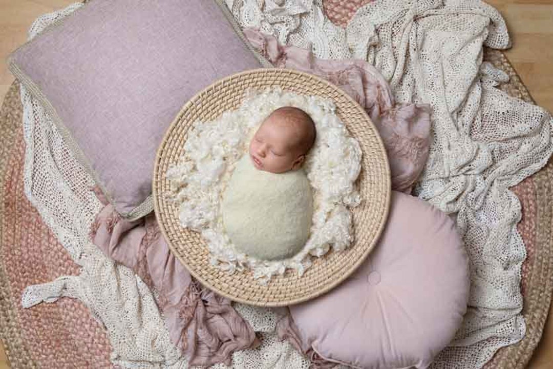 Newborn Digital Backdrop - Newborn Cute Boho Digital Background, Lace ...