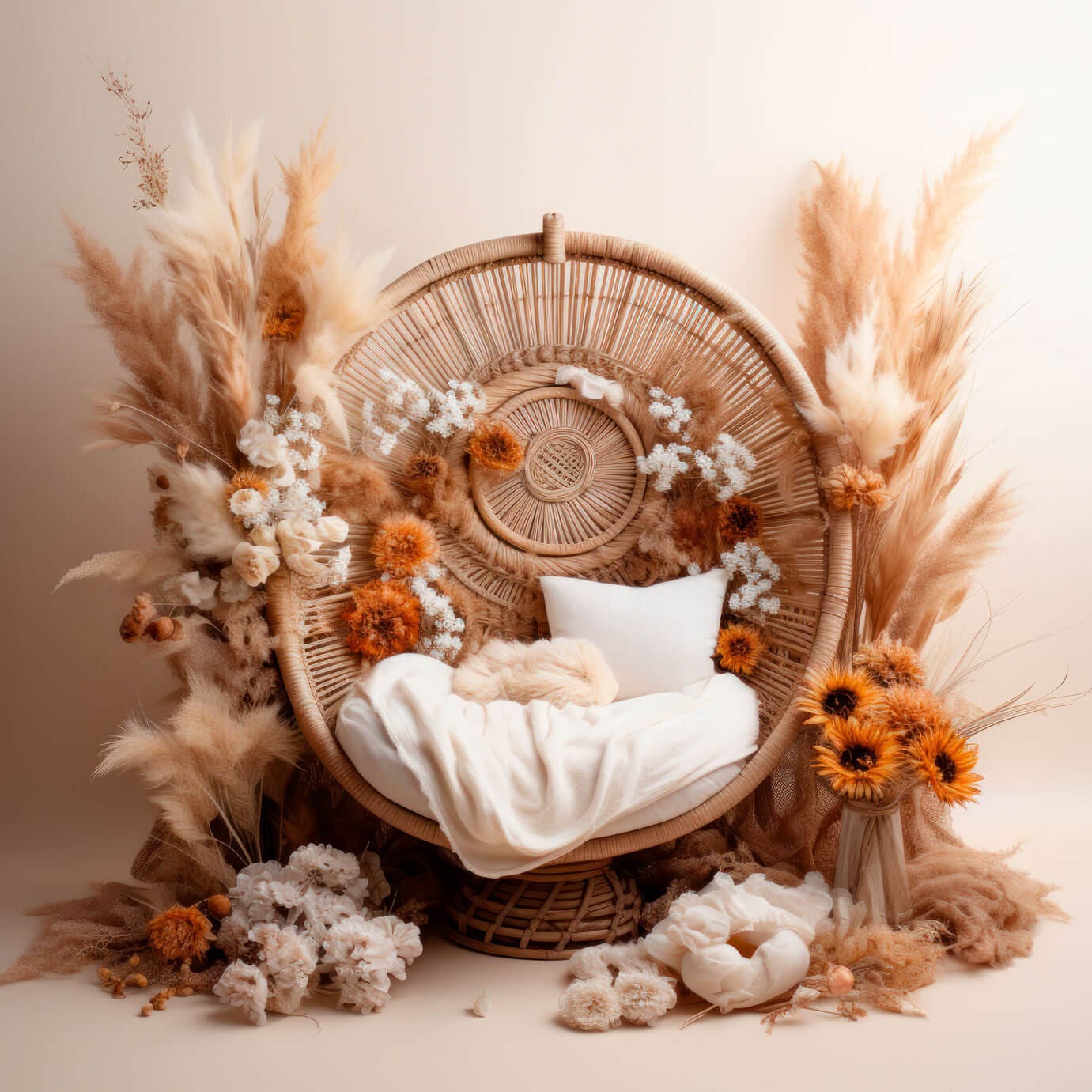 Newborn Digital Backdrop Boho Inspired Baby Backdrop - Etsy