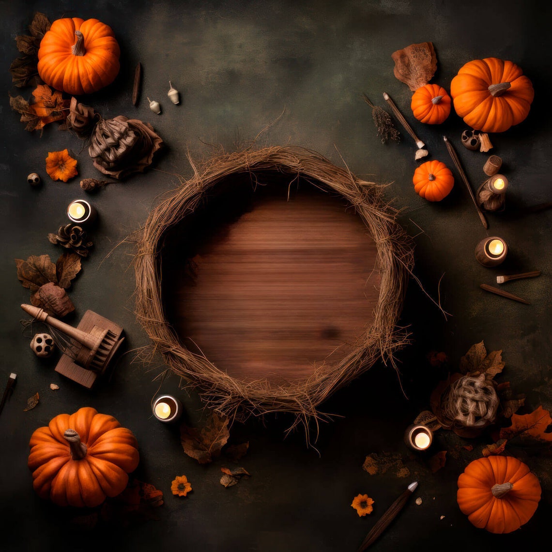 Newborn Digital Backdrop - Halloween Themed Baby Backdrop - Halloween ...