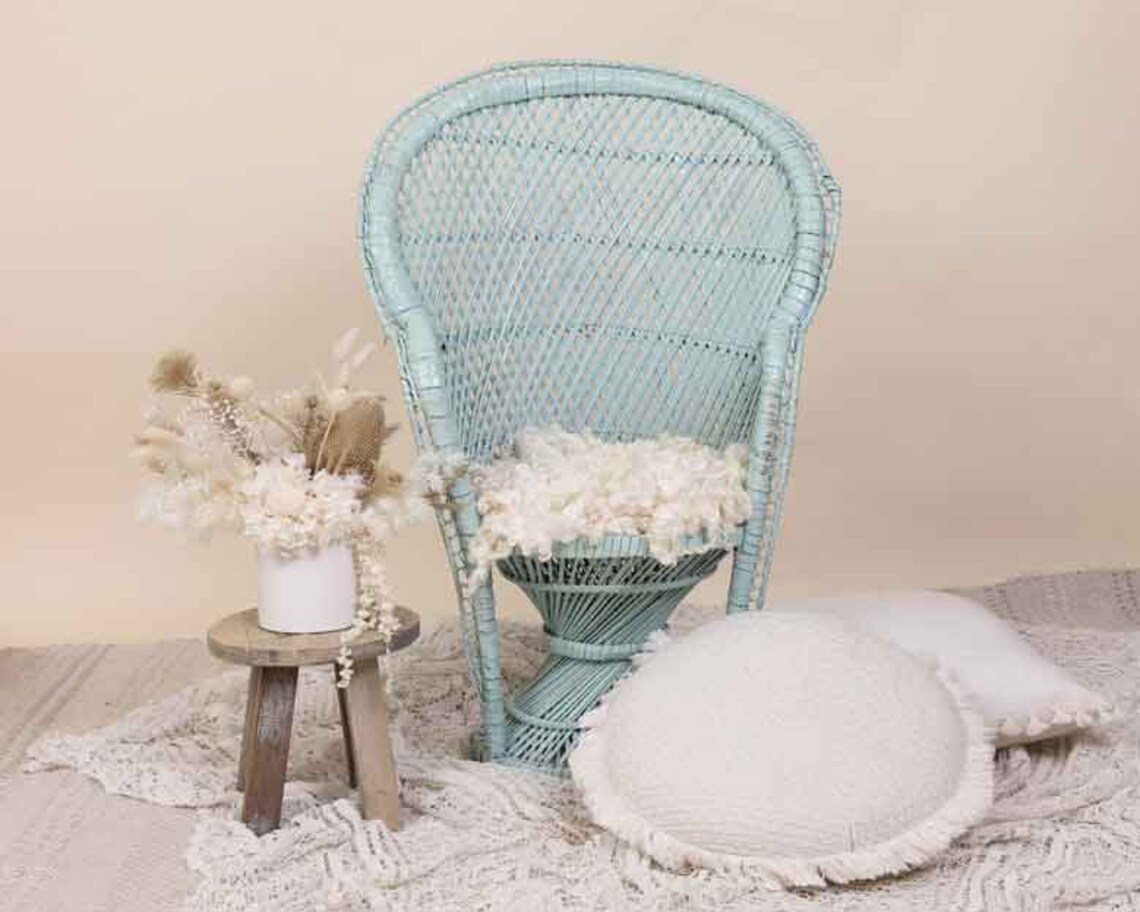 Newborn Digital Backdrop - Newborn Cute Boho Background, Lace Cushions ...