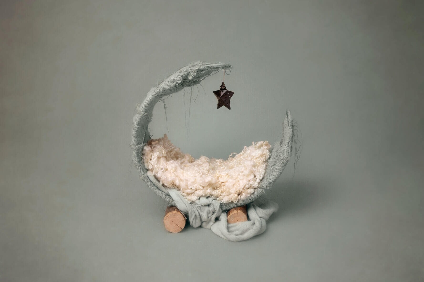 Moon Digital Backdrop Cute Boho Background for Boy or Girl in Blue and ...