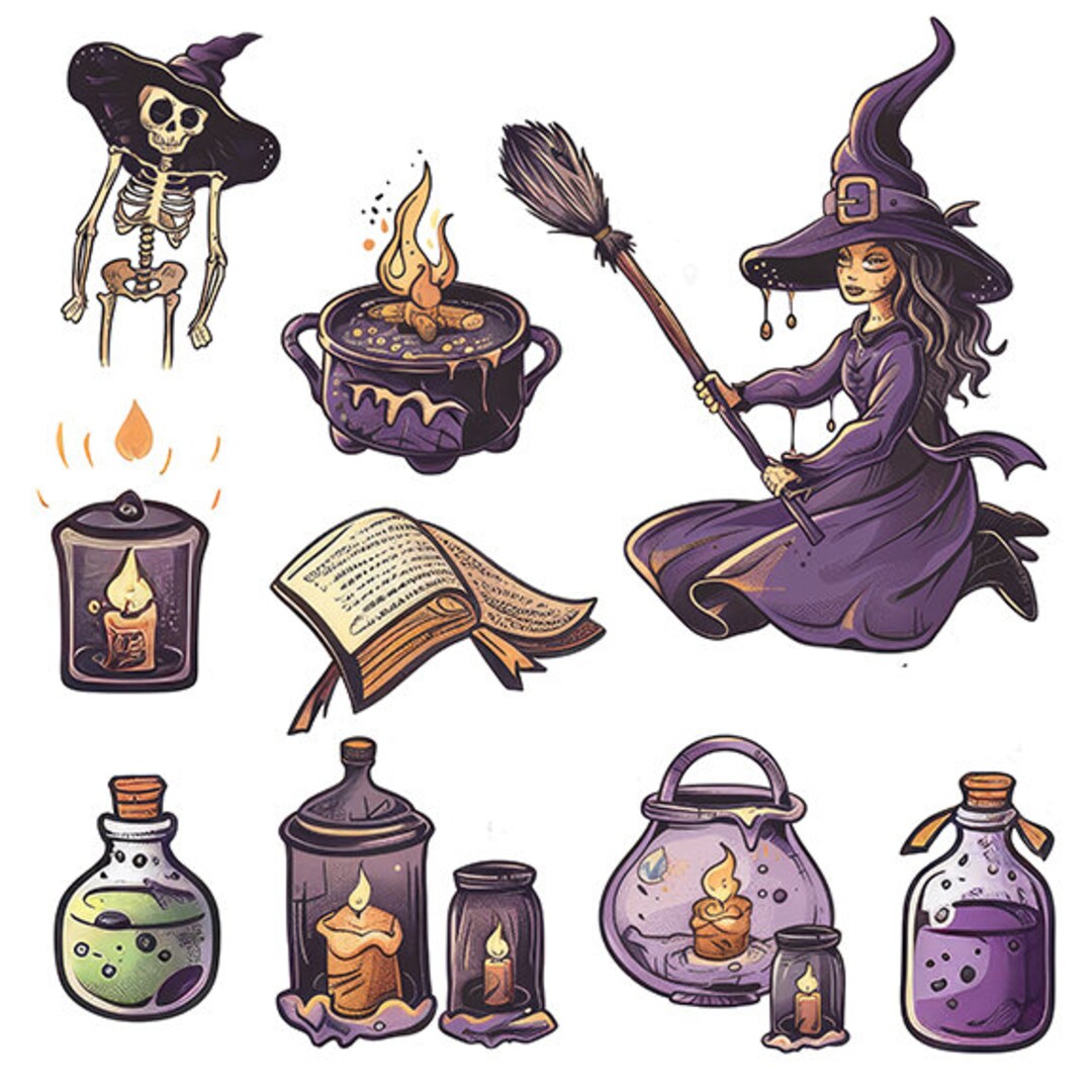 Potions Spells PNG - High Resolution PNG Clip Art - COMMERCIAL Use - Etsy