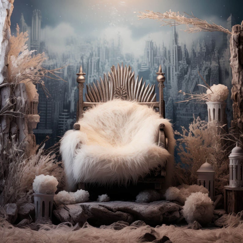 Newborn Digital Backdrop - Throne Background - Etsy