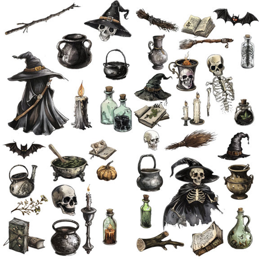 Witches Bundle PNG - High Resolution PNG Clip Art - COMMERCIAL Use - Etsy